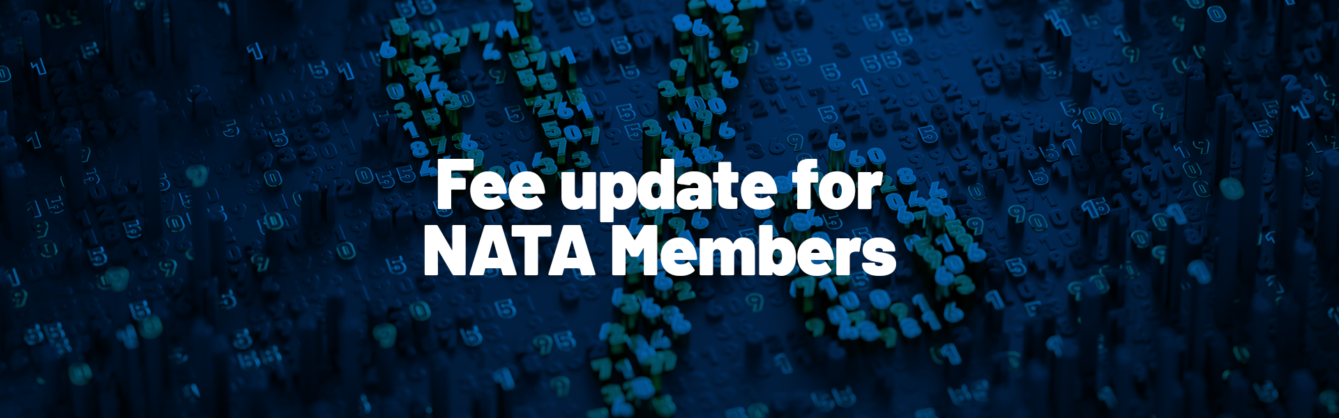 Fee update - NATA